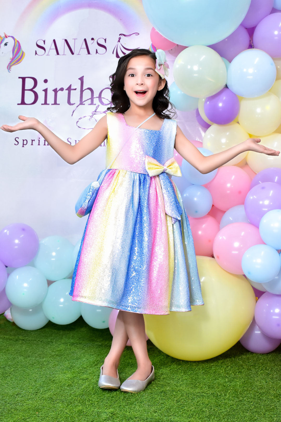 Matt Sequins Multi Color Frock | BIRTHDAY BASH | F2303 – SANA'S