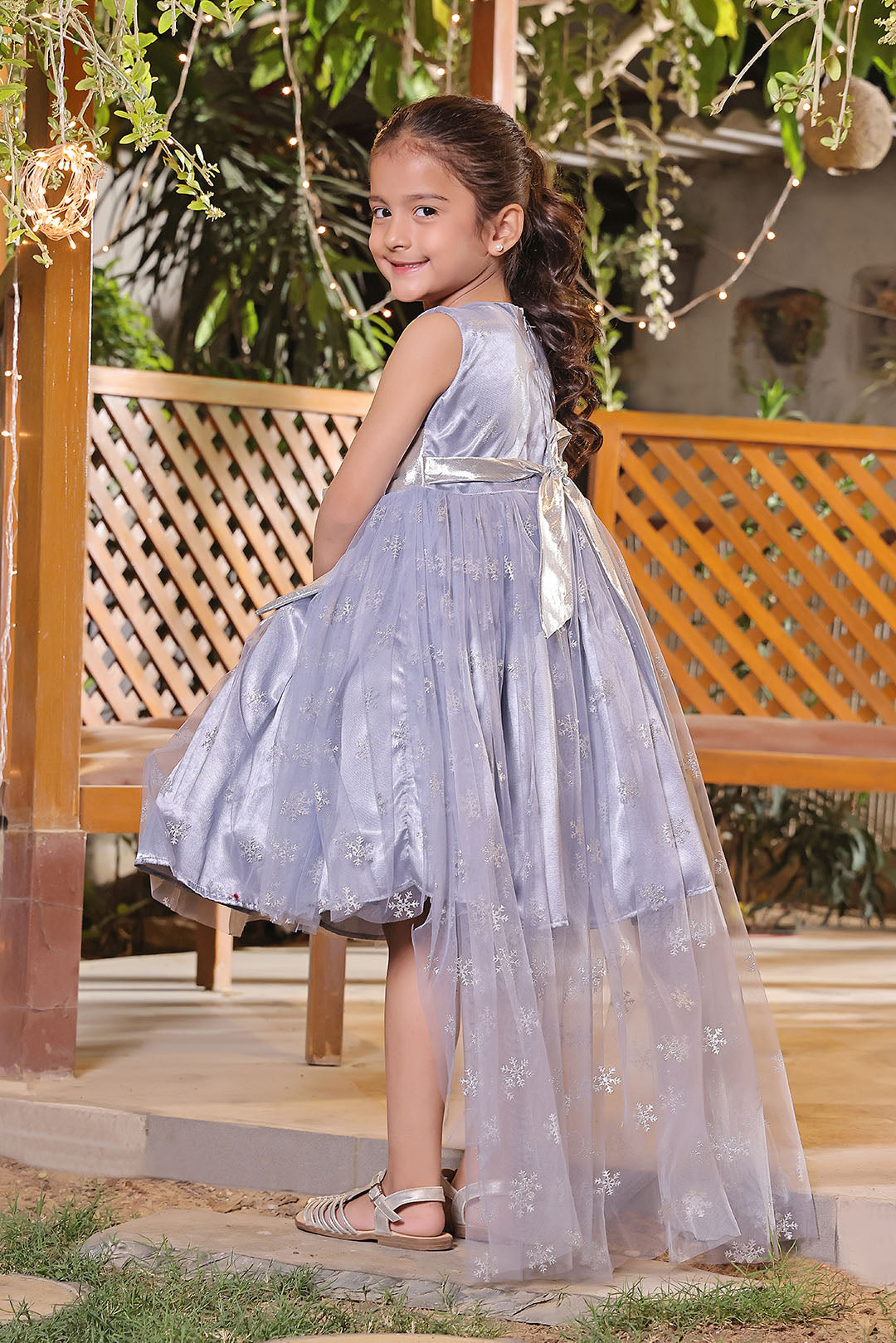 Fancy Net Frock | New Arrivals | F2335 – SANA'S