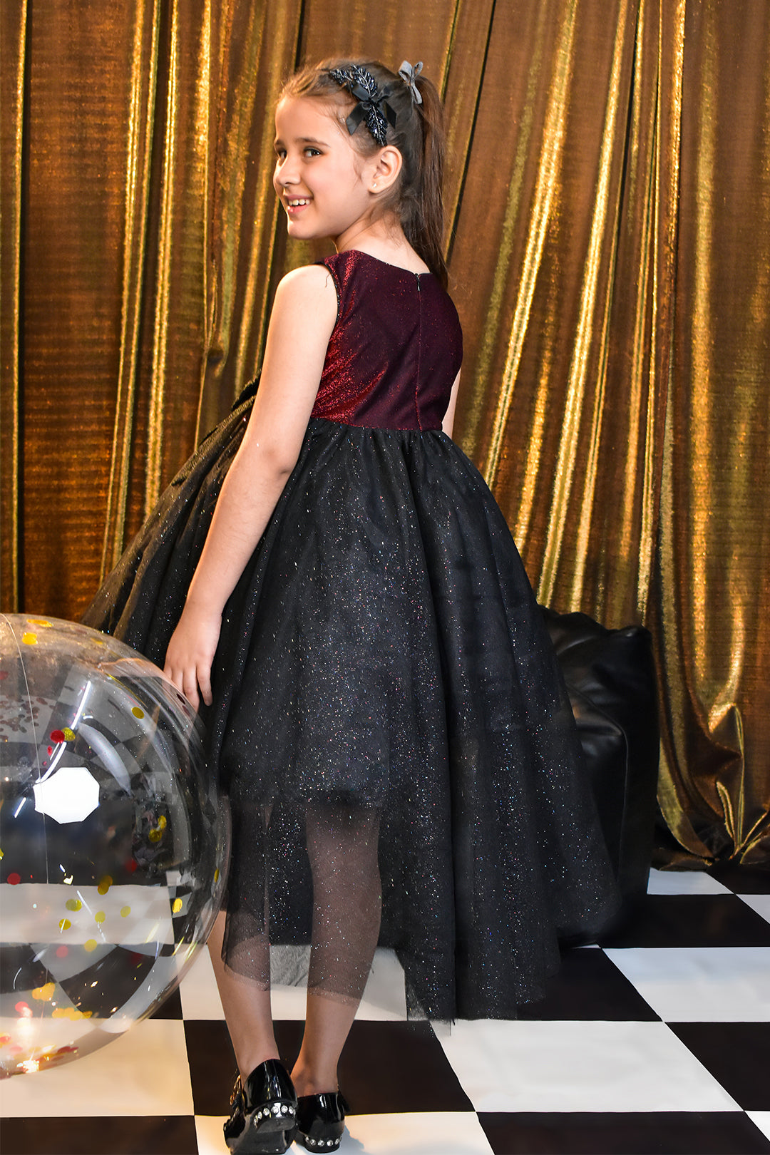 Contrasting Moonlight Party Frock | Let's Party | F2158 – SANA'S