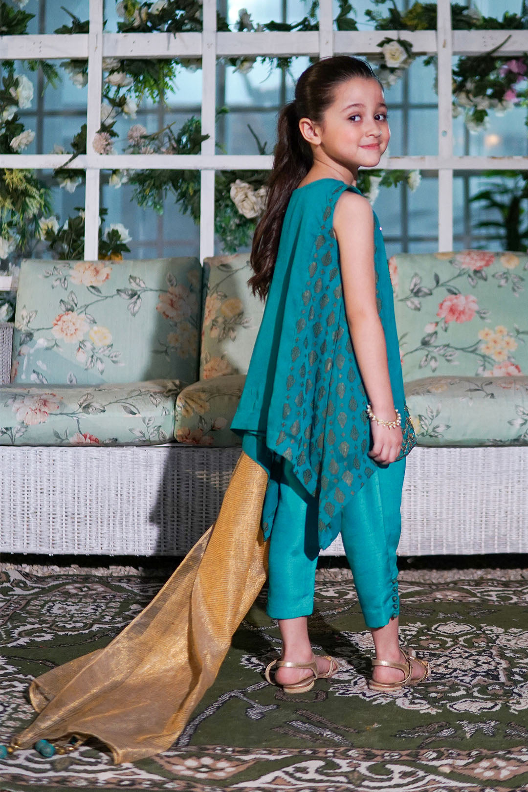 Handwork Embroidered Chiffon Ethnic Suit | SHIREEN FESTIVE | S3117 – SANA'S