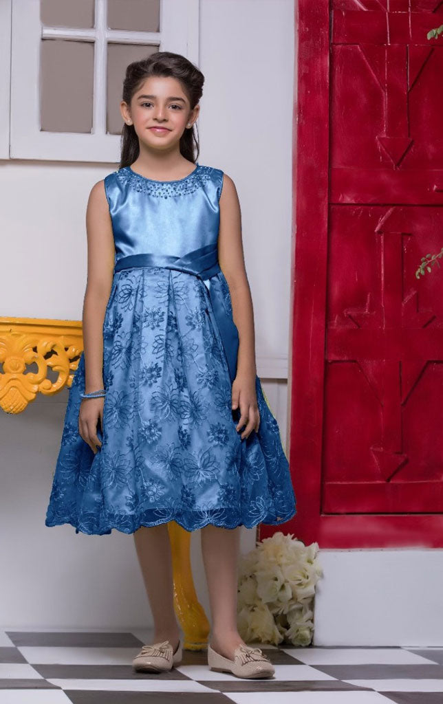 Embroidered Net Frock | EG17 | F932 – SANA'S