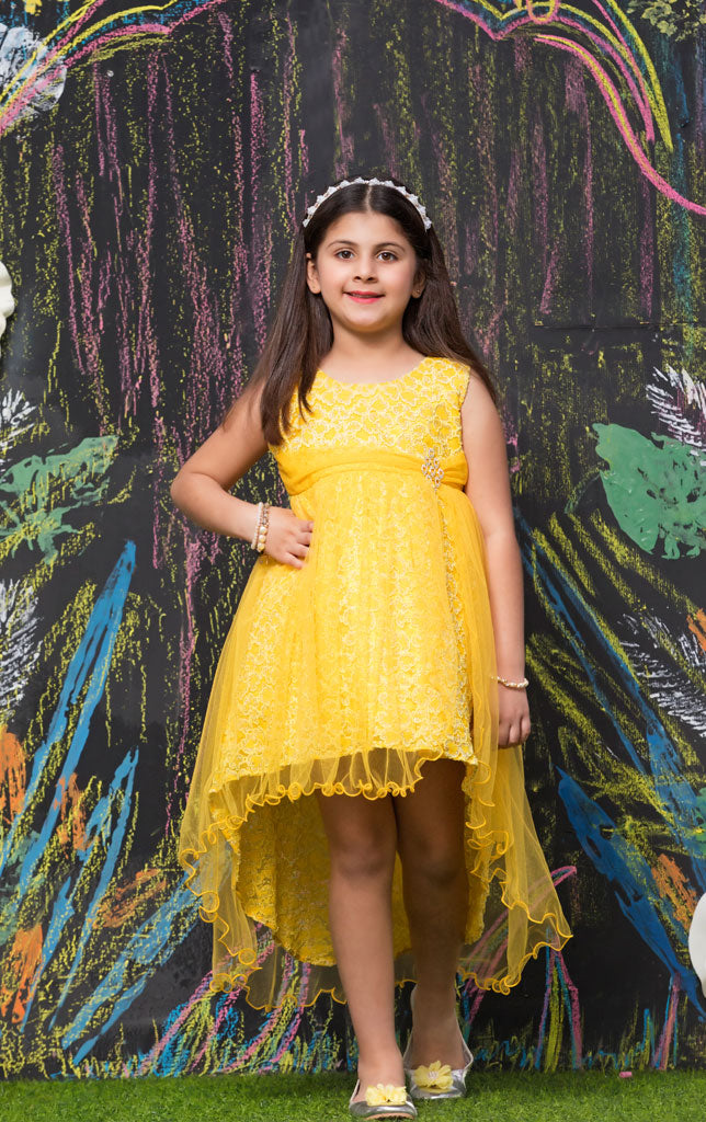 High Low Net Flared Frock | SS18 | F967 – SANA'S