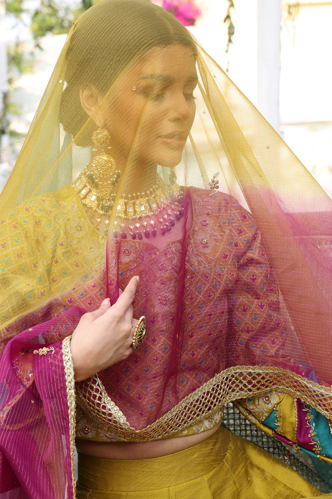 Zari Handwork Embroidered Raw Silk Lehenga Choli | ZEENAT | L202224 ...